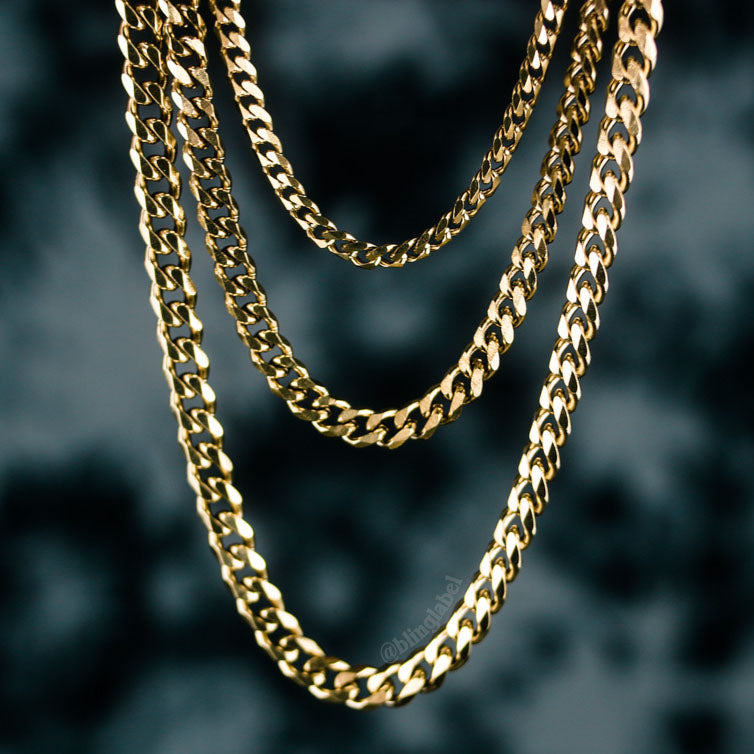 Micro Miami Cuban Link Choker Chain in Gold – Bling Label